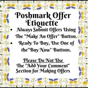 Accessories | 6 Slides About Poshmark Offers Etiquette | Poshmark